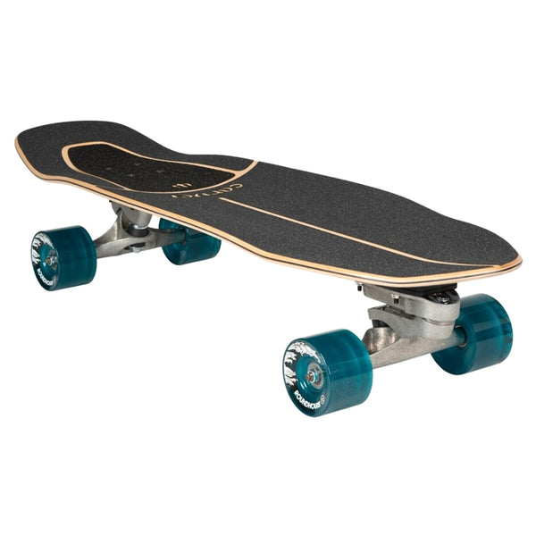 Carver Super Surfer 32" Surf Skateboard C7 Trucks - Black/Blue | Free ...