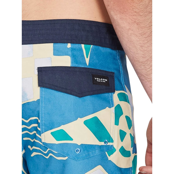 Volcom Geo Stoney 19" Boardshorts - Aged Indigo | Free UK Delivery - Yakwax