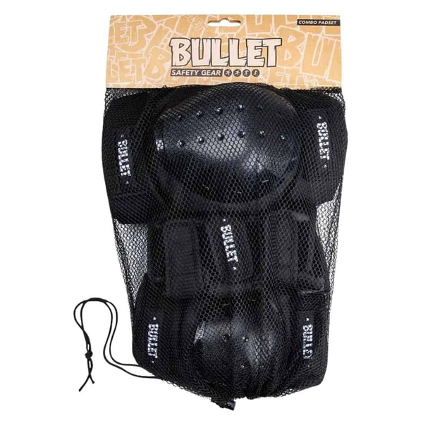 Bullet Adult Triple Combo Pad Set Black - Small (S) - Black | Free ...